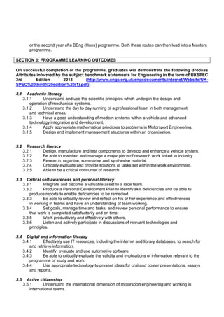 Foundation Degree in Motorsport Engineering | PDF