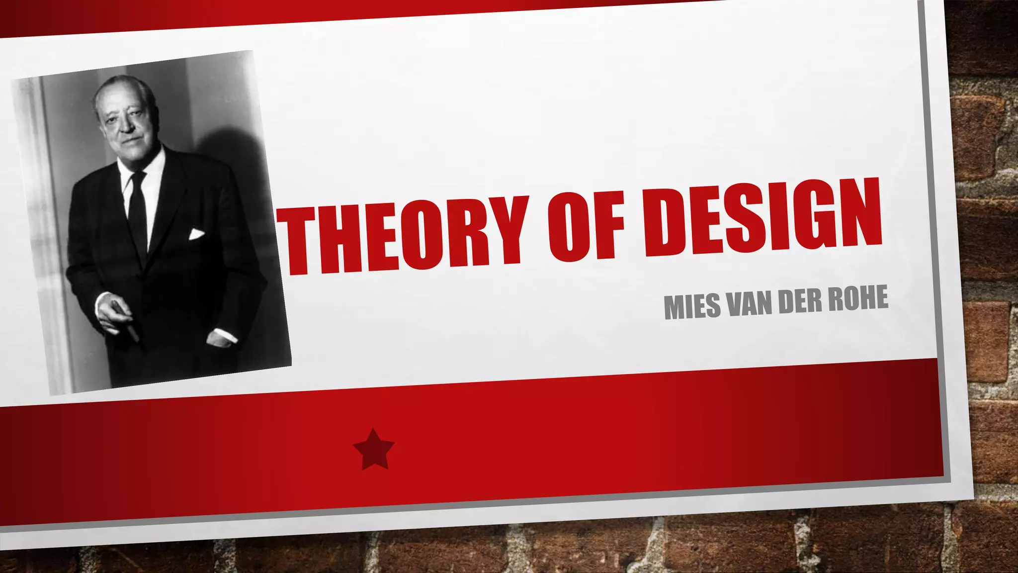 MIES VAN DER ROHE | PPTX