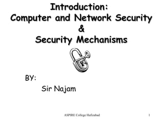 The best of Network Security and Security Mechanisms | PPT