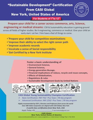 CSR & Sustainability Education | PDF