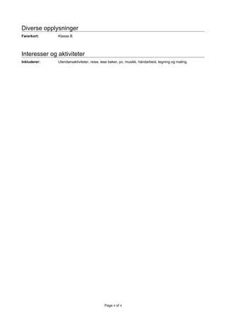 CV-Stine-English | DOC
