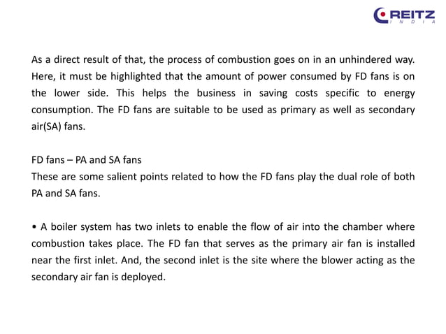 FD FANS – PA AND SA FANS & APPLICATIONS | PPTX