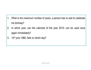 Aptitude Training - CALENDERS | PDF