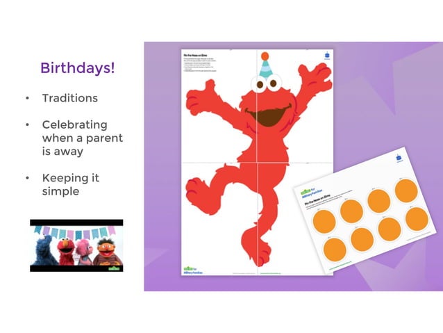 SlideShare - Sesame Street Overview on Military Resources | PPT