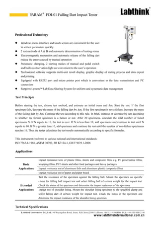 FDI-01-Falling-Dart-Impact-Tester | PDF | Physics | Science