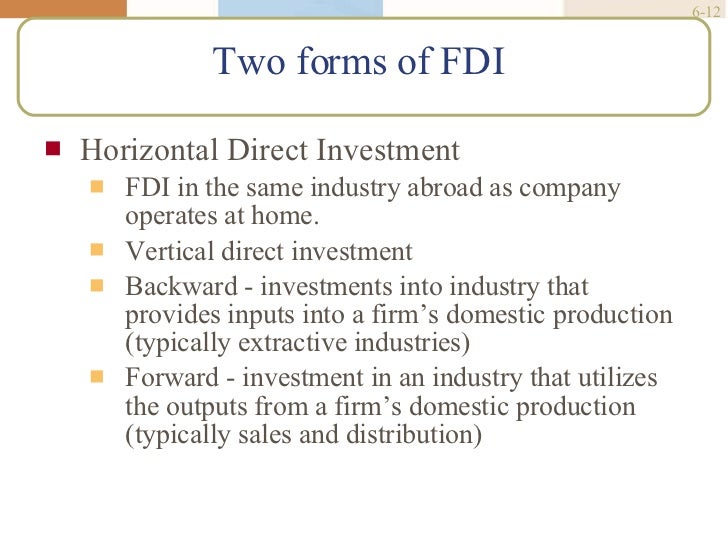 Foreign Direct Investment