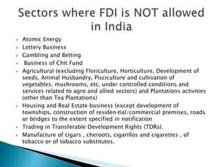 FDI in India | PPTX