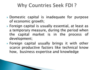 FDI in India | PPTX