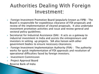 FDI in India | PPTX