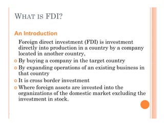 Fdi | PPT