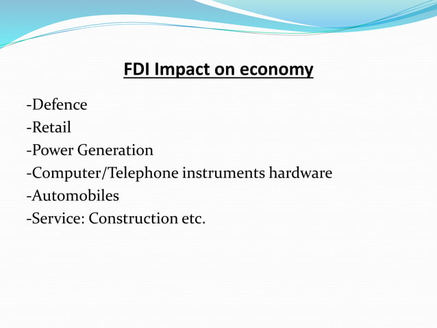 What is FDI and how its take place | PPT