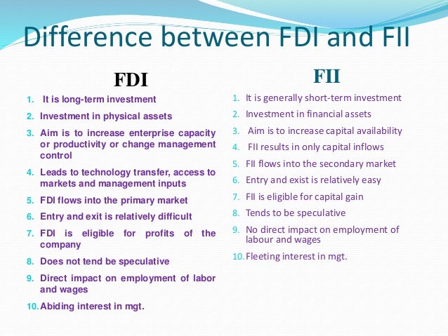 What is FDI and how its take place