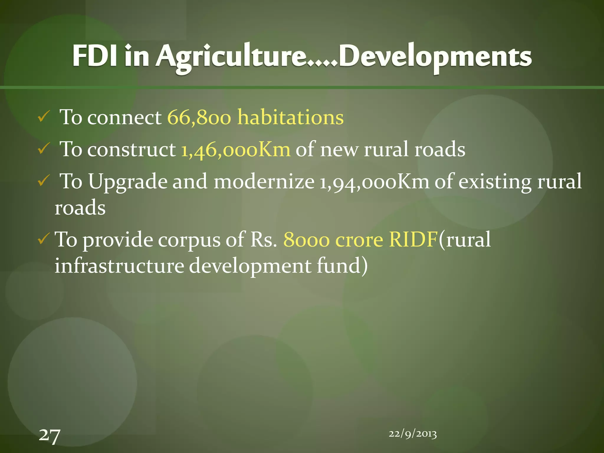 Foreign Direct Investment in India (FDI) | PPTX