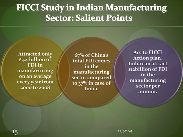 Foreign Direct Investment in India (FDI) | PPTX | Manufacturing ...