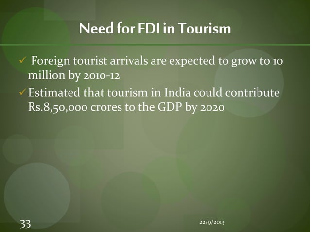Foreign Direct Investment in India (FDI) | PPTX | Manufacturing ...