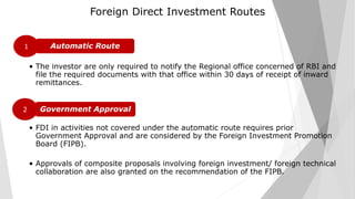 Foreign Direct Investment in India | PPT