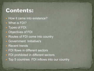Fdi | PPTX