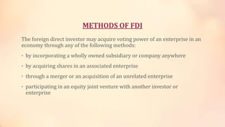 Foreign Direct Investment | PPT