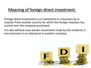 FDI(foreign direct investment) | PPTX
