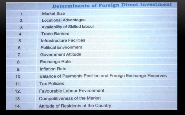 Foreign Direct Investment (Theories of FDI) | PPTX