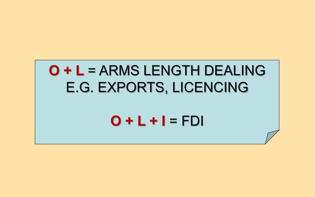 Foreign Direct Investment (Theories of FDI) | PPTX