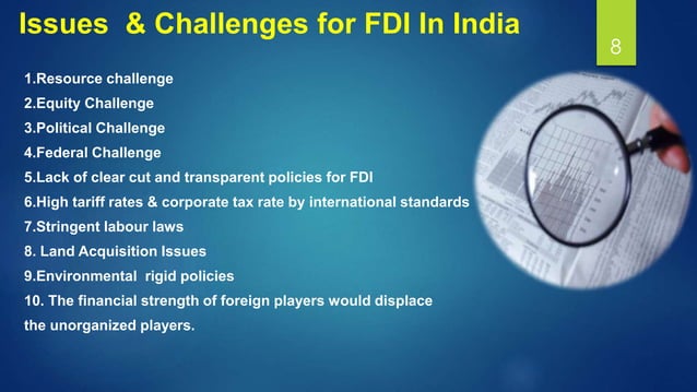 FDI- Isuues and Challenges | PPT