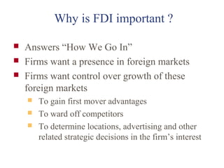 Fdi note sl | PPT