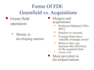 Fdi note sl | PPT | Free Download