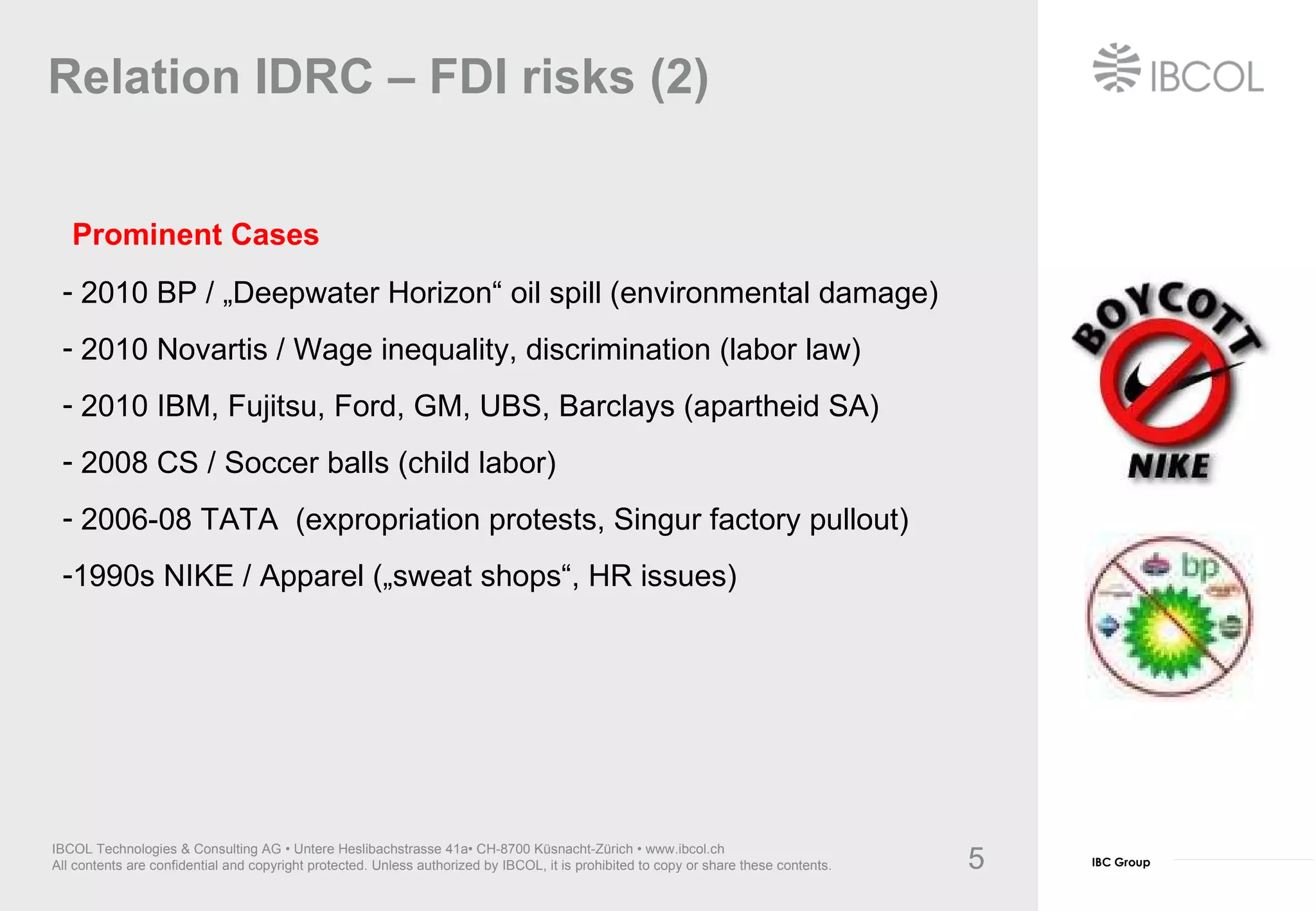 FDI Risk Assessment: Toward best principle and best practice | PPT ...