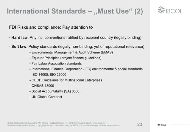 FDI Risk Assessment: Toward best principle and best practice | PPT ...