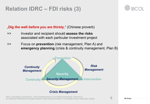 FDI Risk Assessment: Toward best principle and best practice | PPT ...