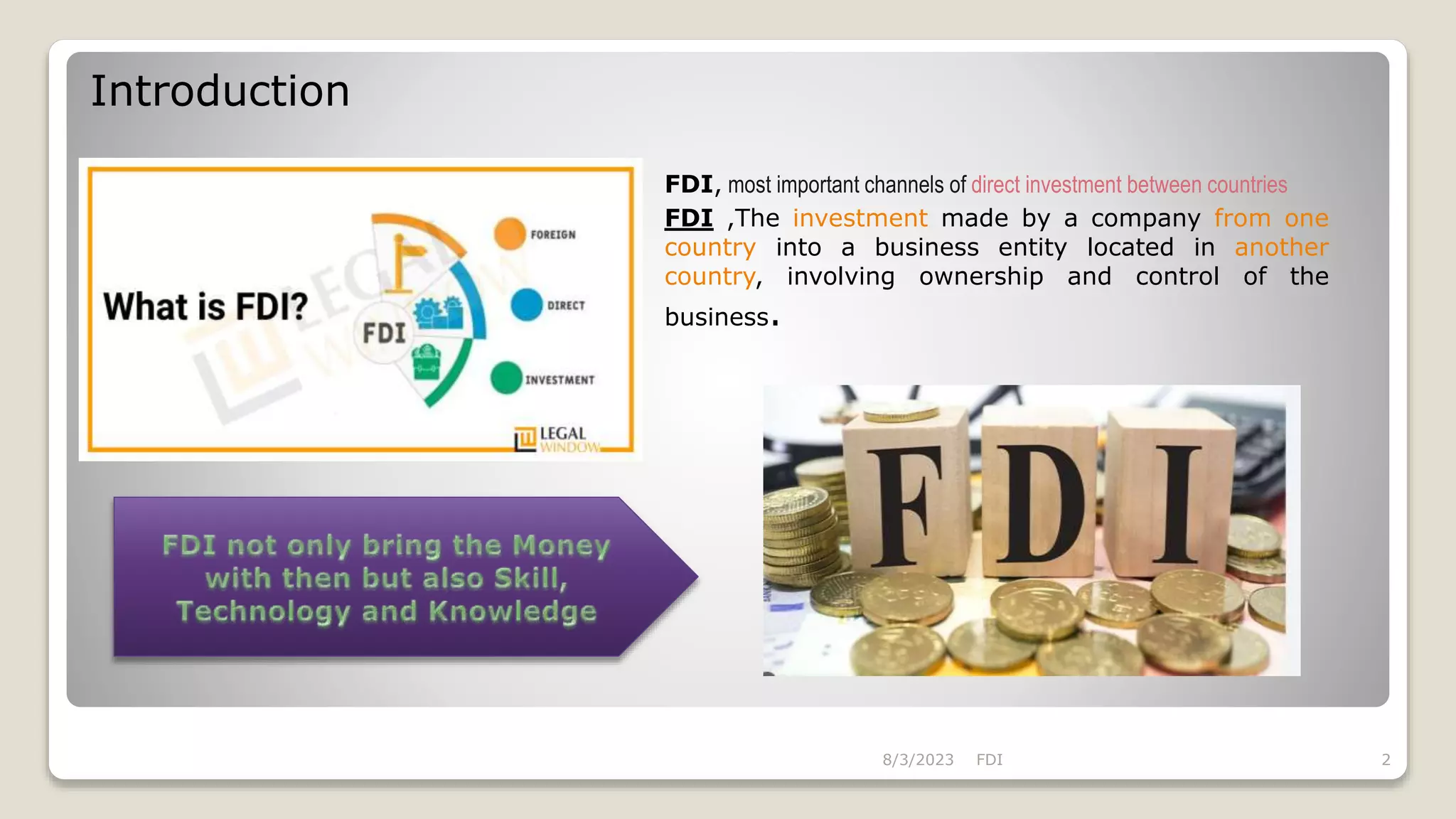 foreign direct investment | PPT | Free Download