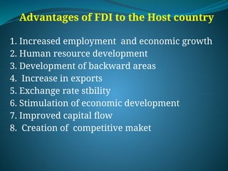 FDI and FPI and its determinants in case of india | PPTX