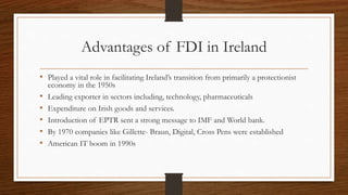 Fdi and ireland’s tiger economy | PPT