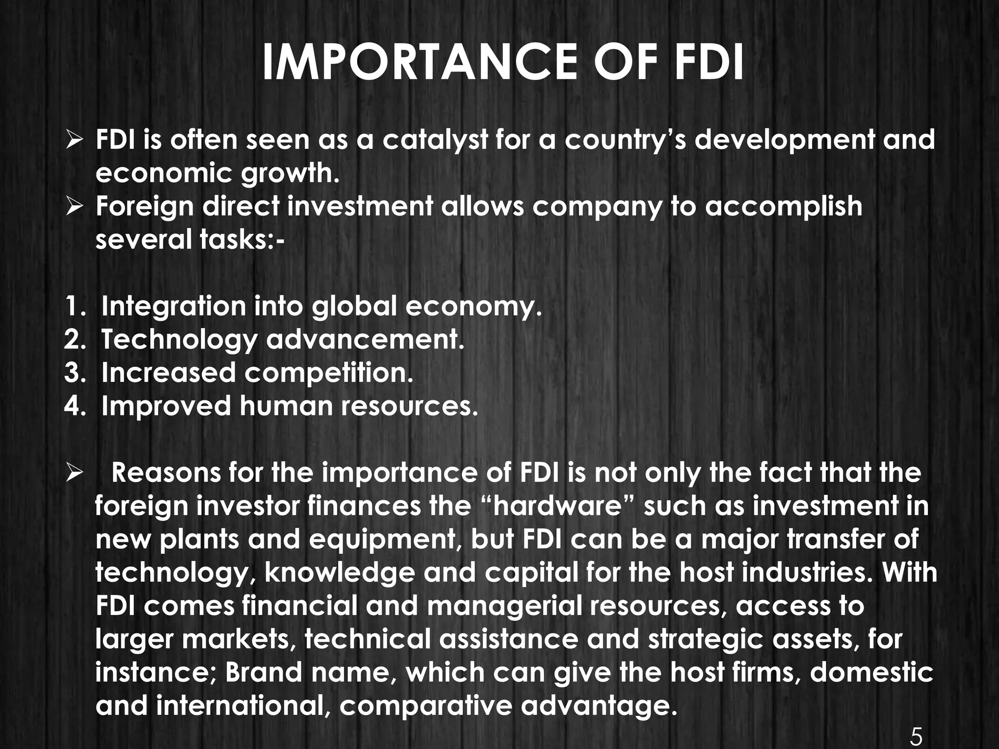 Fdi and its impact on pharmaceutical industry in india | PPTX