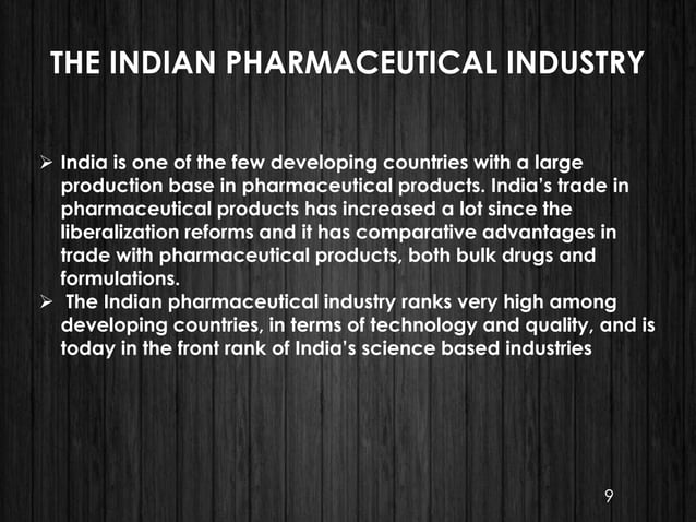 Fdi and its impact on pharmaceutical industry in india | PPTX ...
