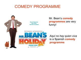 Television programmes- Vocabulary | PPT