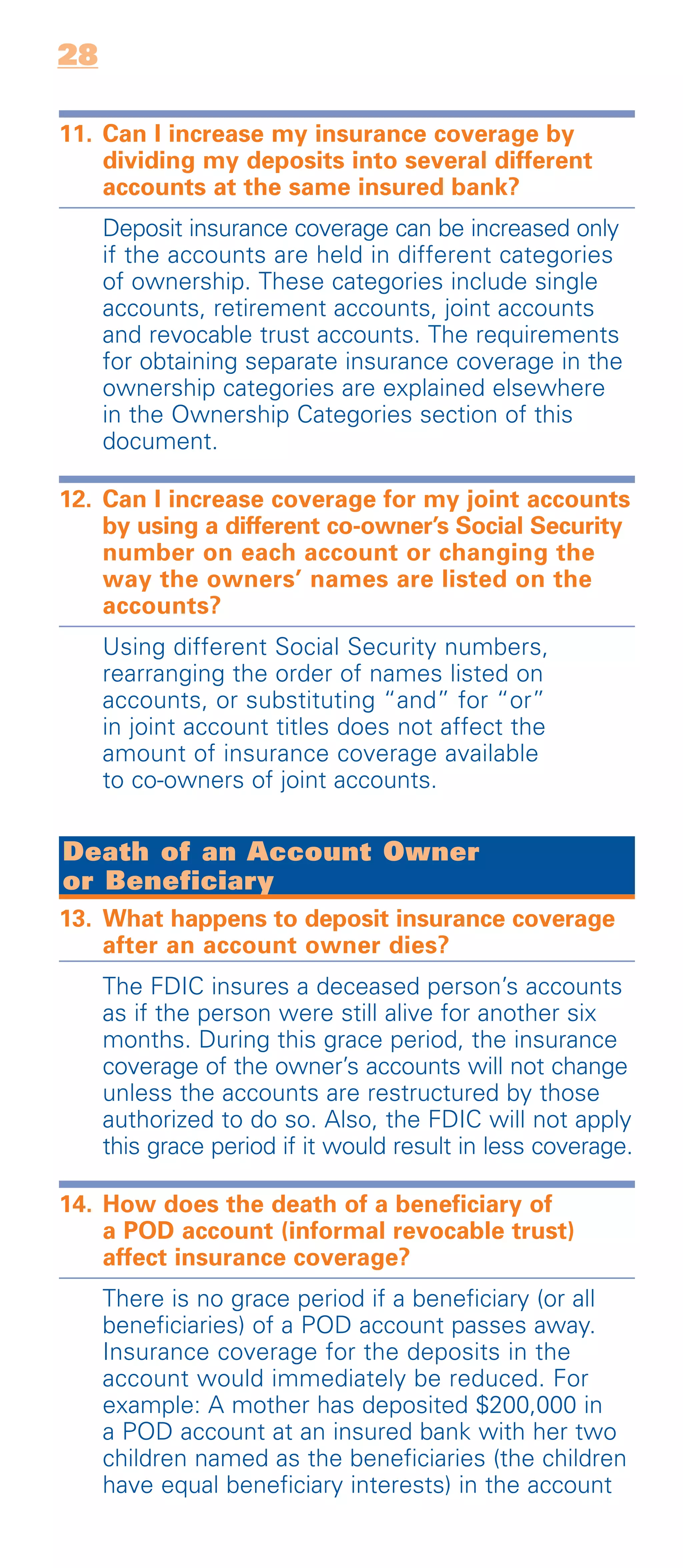 Fdic Insurance | PDF