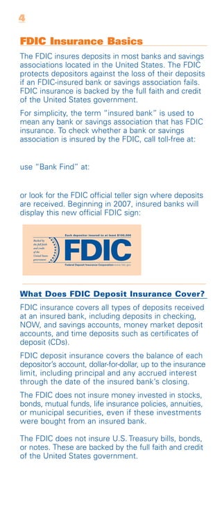 Fdic Insurance | PDF
