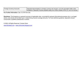 Fdic Limits | PDF | Life Insurance | Insurance