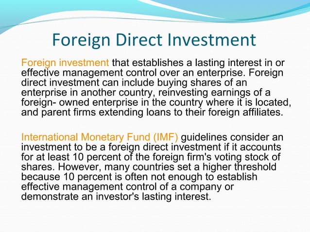 FDI Economic Growth | PPT