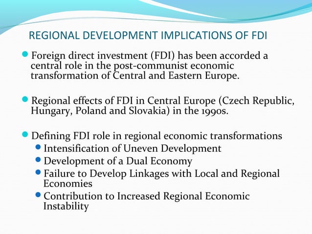 FDI Economic Growth | PPT