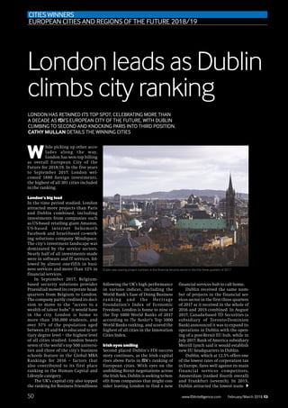 Fdi european cities and regions of the future 2018/ 19 | PDF