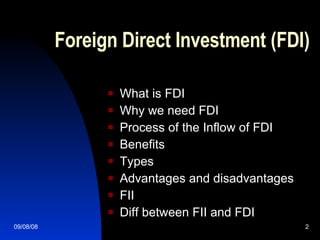 FDI & FII | PPT