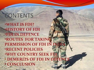 FDI IN DEFENCE | PPT