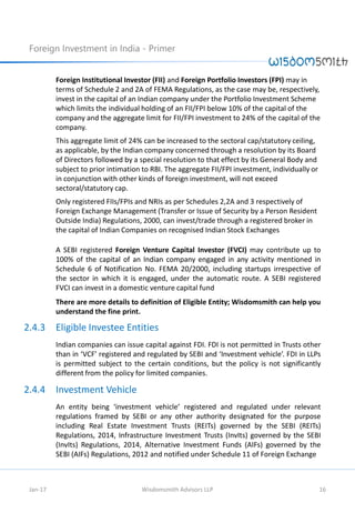Guide to Foreign Investment in India | PDF