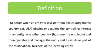 Fdi in india | PPT