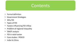Fdi in india | PPTX