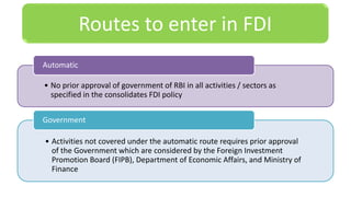 Fdi in india | PPTX