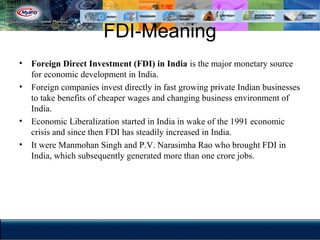 Fdi in india | PPT